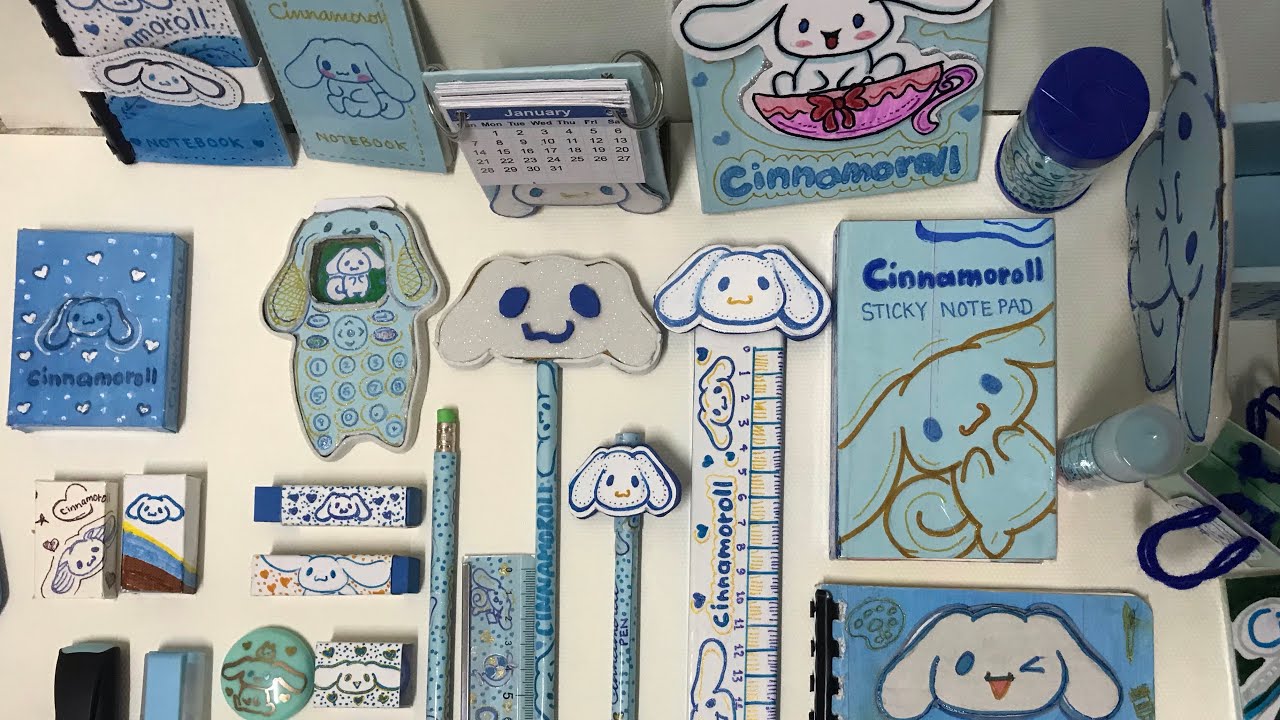 DIY Sanrio Stationery | How to make Cinnamoroll Stationery | DIY ...