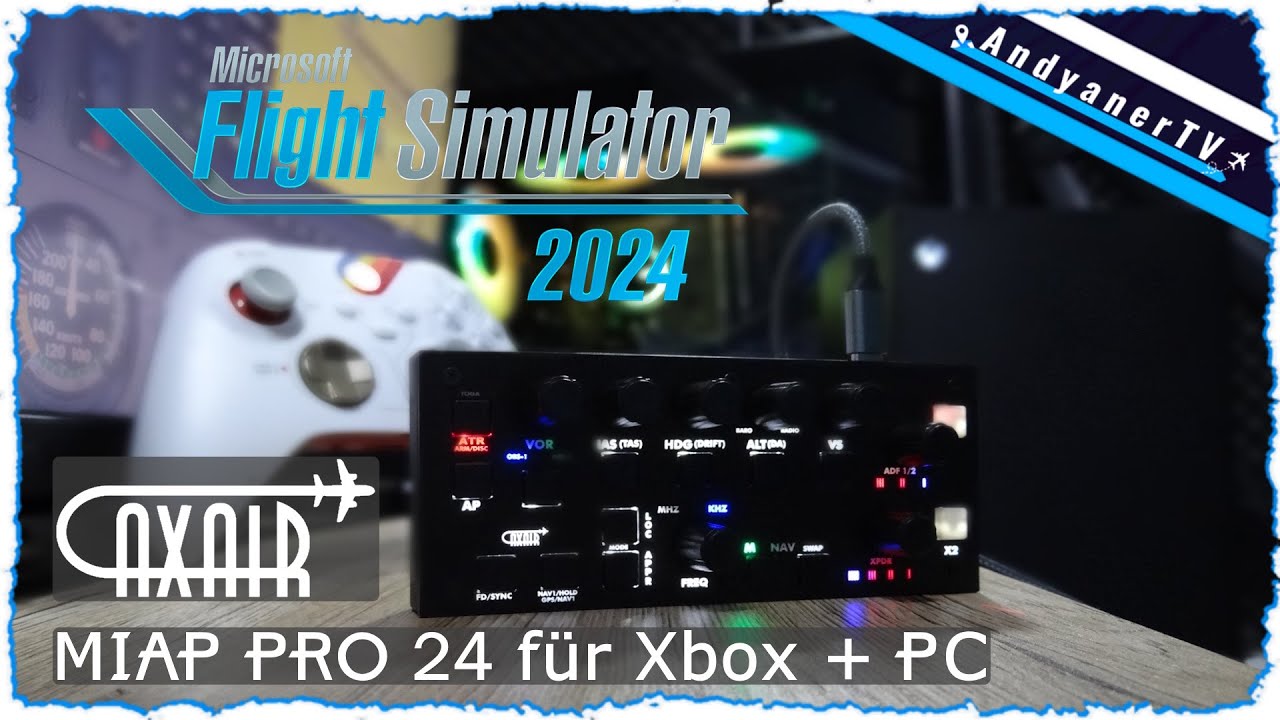 AXAIR MIAP Pro 24 Xbox + PC Microsoft Flight Simulator 2024 MSFS ...