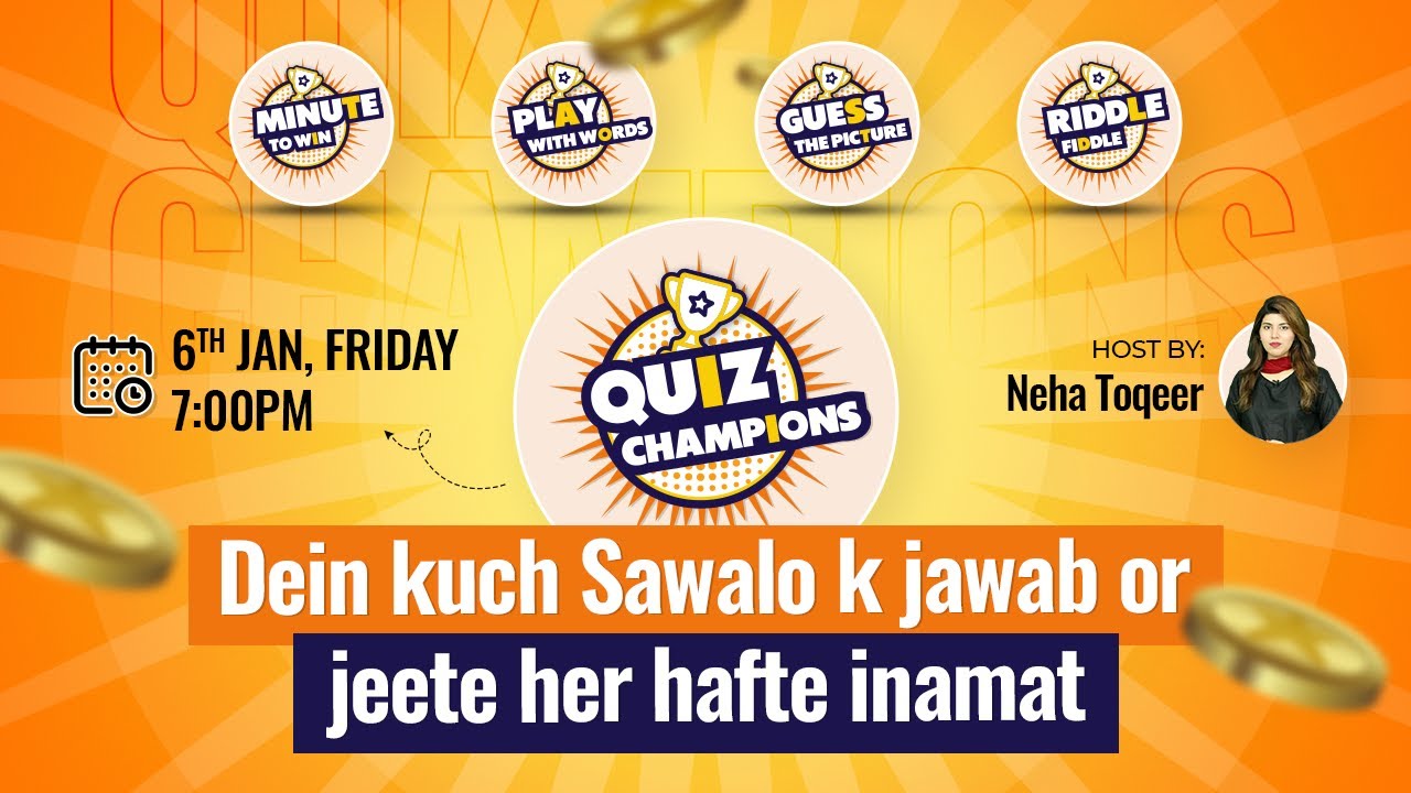 Quiz Champions Live Quiz Session with Prizes - YouTube