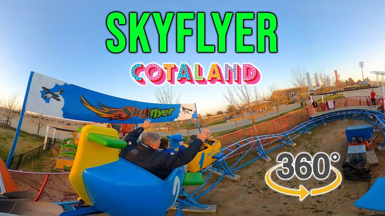 VR 360 5K Skyflyer Roller Coaster On Ride POV Cotaland 2023 01 21 - YouTube