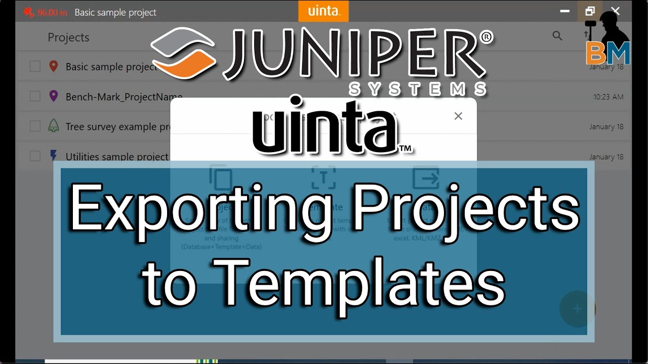 Juniper's Uinta: Exporting a Project as a Template | Bench Mark - YouTube
