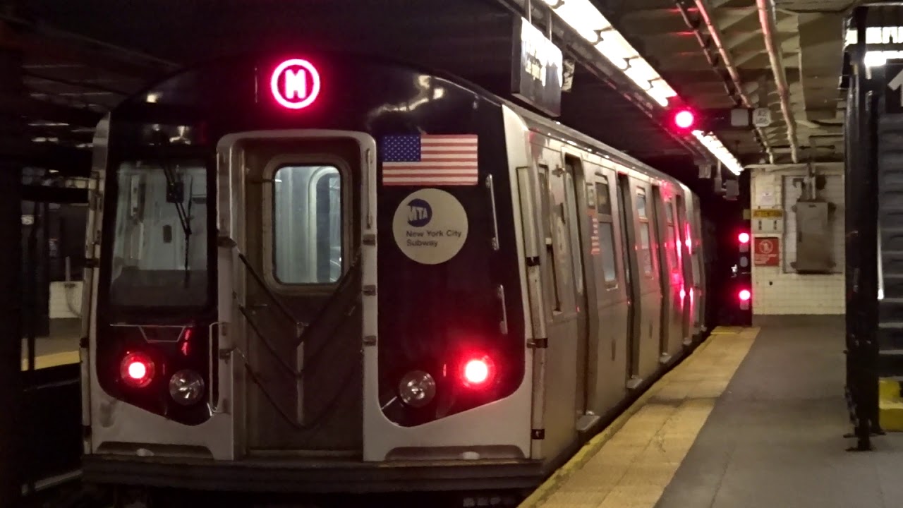 NYC Subway First Look: R160 (M) Going Into The Relay At Washington ...