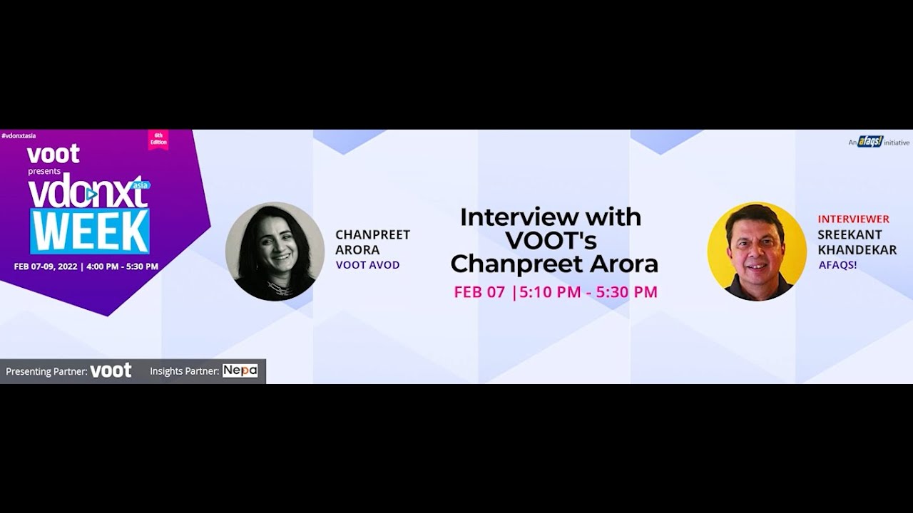 vdonxtasia Week - Day 1 | Interview with VOOT's Chanpreet Arora - YouTube