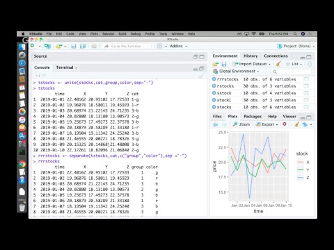 R: TidyR and Reshape2 - YouTube