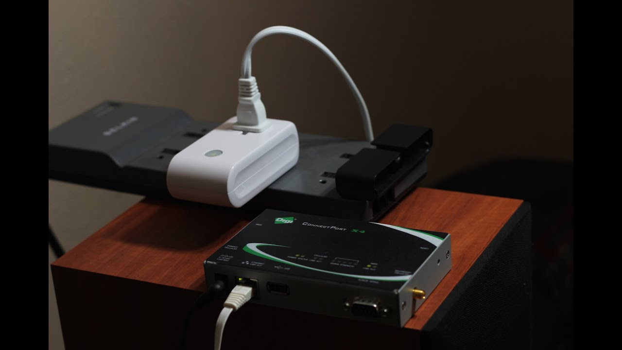 ConnectPort X4 (XBee) with Iris Smart Plug (ZigBee) - YouTube