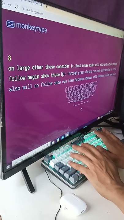 Monkeytype typing speed 52 WPM accuracy 100% #shots #tranding #typing ...