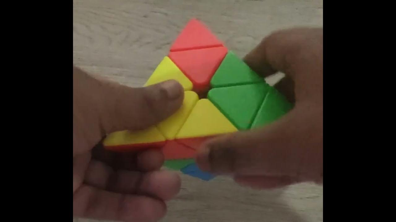 How to solve a Pyramid cube(full) - YouTube