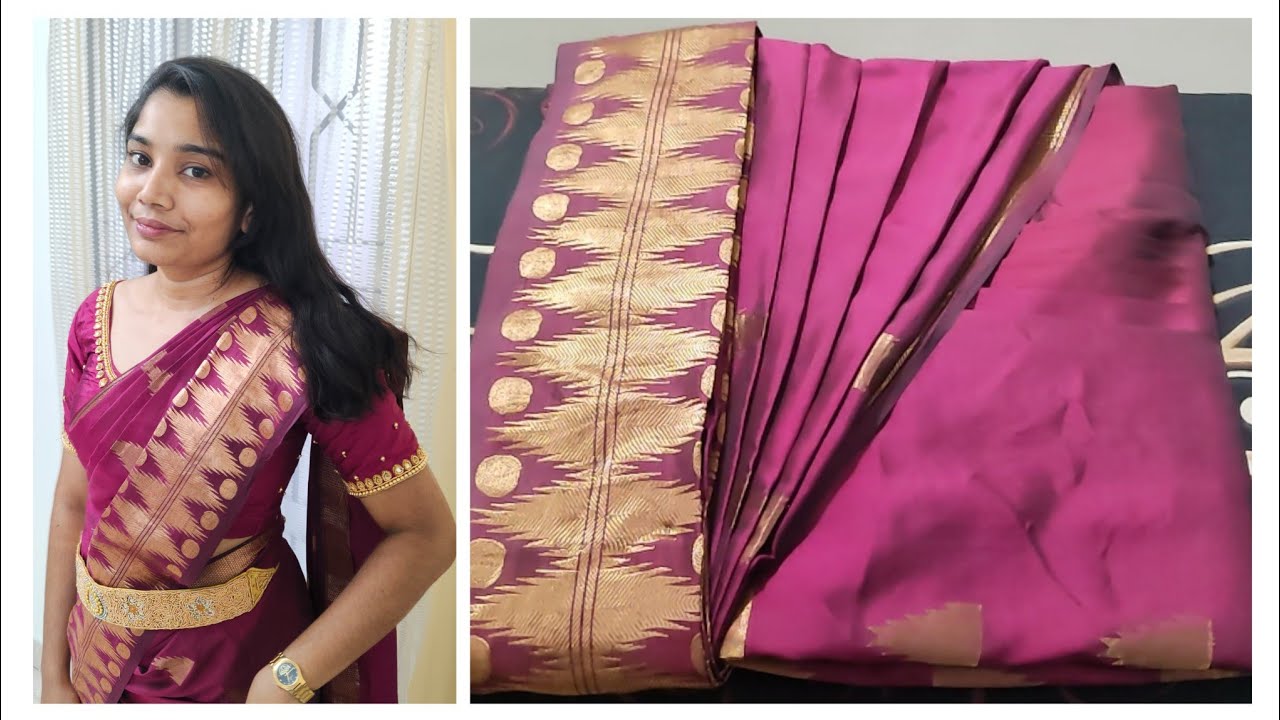 Saree Pre-Pleating & Ironing | Saree draping in Tamil | New Creation 21 ...