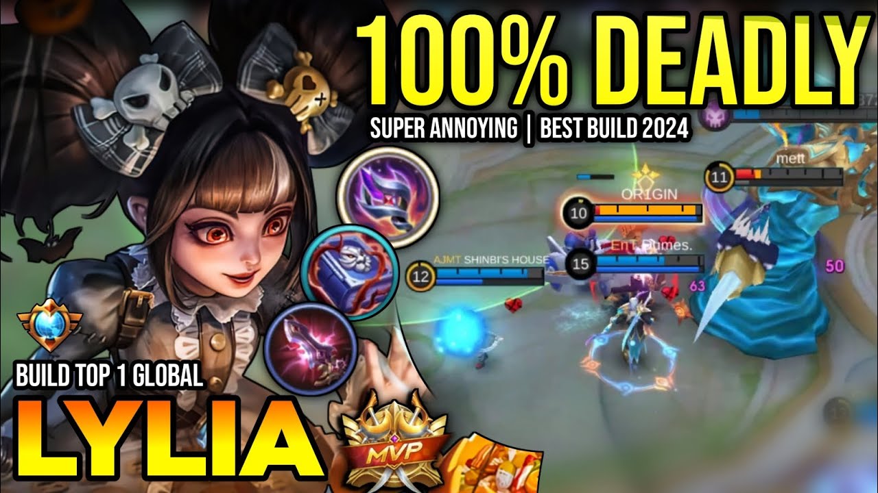 LYLIA BEST BUILD 2024 | BUILD TOP GLOBAL LYLIA GAMEPLAY | MOBILE LEGENDS - YouTube