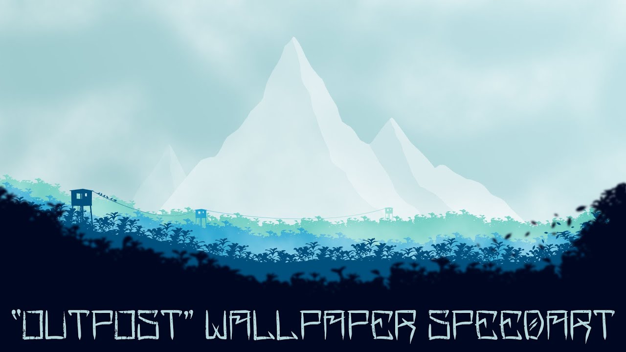 Outpost Wallpaper | Photoshop Speed Art - YouTube