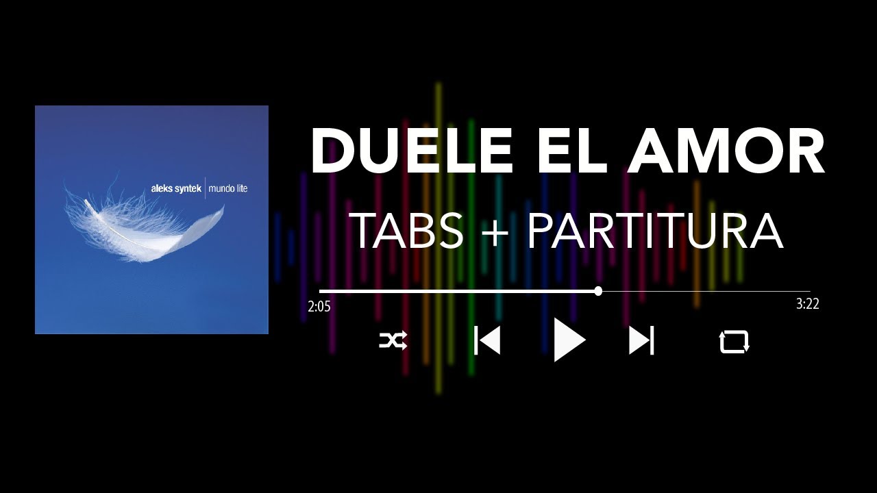 Aleks Syntek Ft Ana Torroja Duele El Amor Bass Cover Tabs Partitura Acordes Youtube