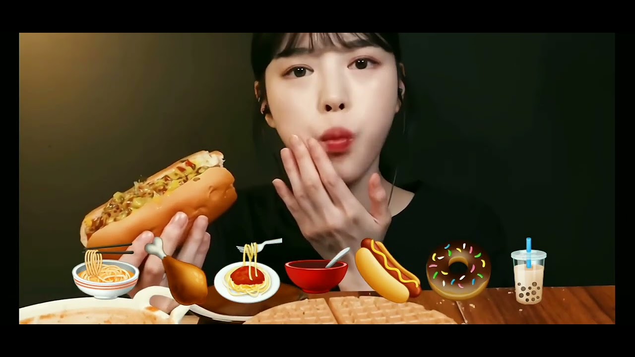 Cre By:@EatwithBoki//Mukbang with EAT WITH BOKI💕💖||🍜🍗🍝🥣🌭🍩 🧋|| - YouTube