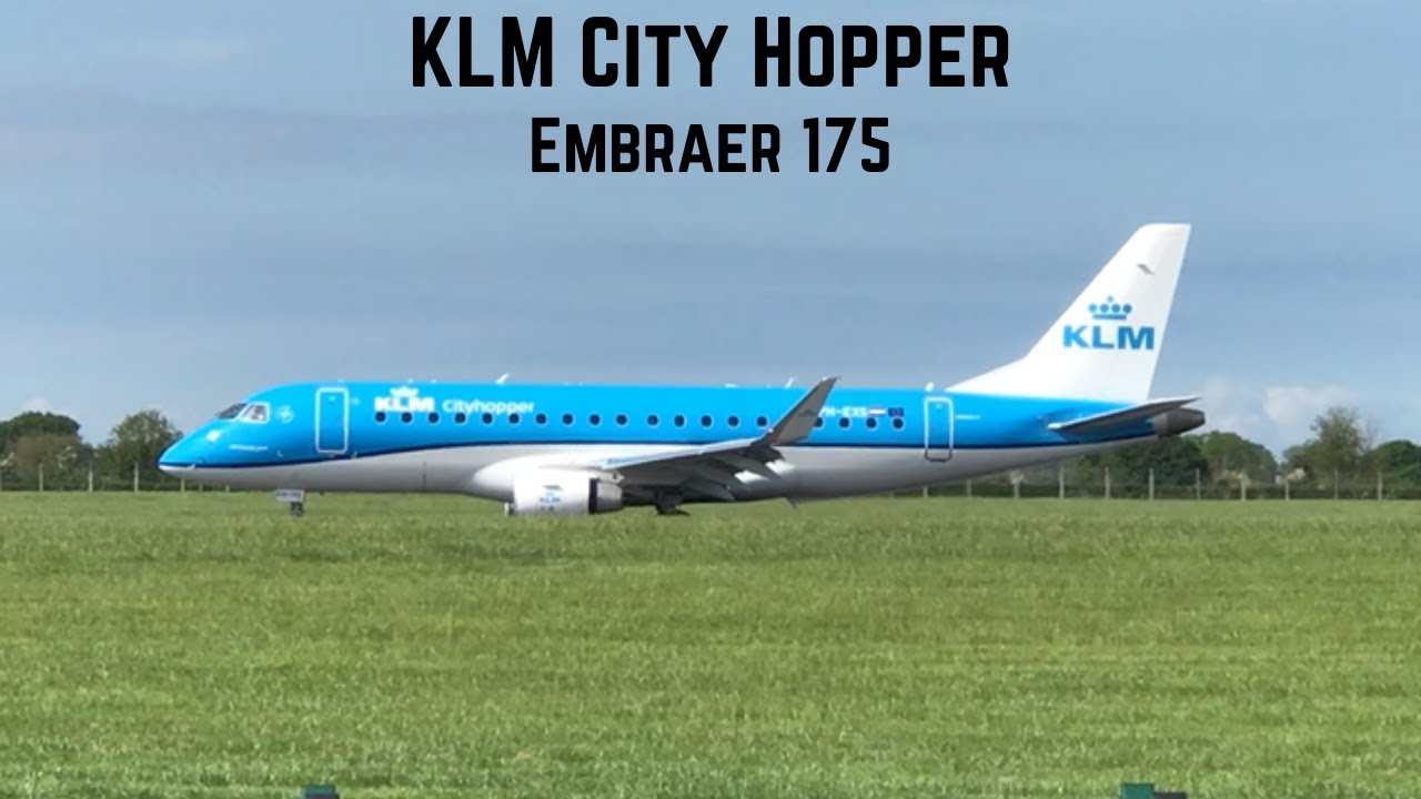 KLM Cityhopper Embraer 175 with new angled WINGLETS - YouTube