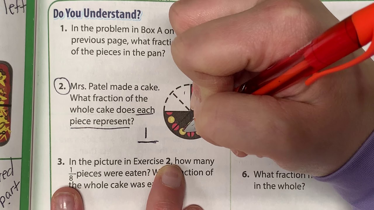 Envision 2.0 lesson 12-2: fractions and regions - YouTube