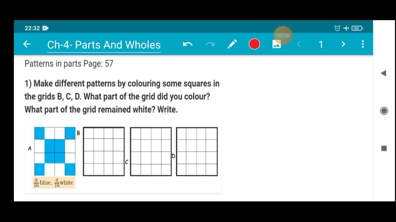 Class 5 Math Magic Ncert Solved Pg 57 Patterns In Parts YouTube Class 5 Math Magic Ncert Solved Pg 57 Patterns In Parts YouTube