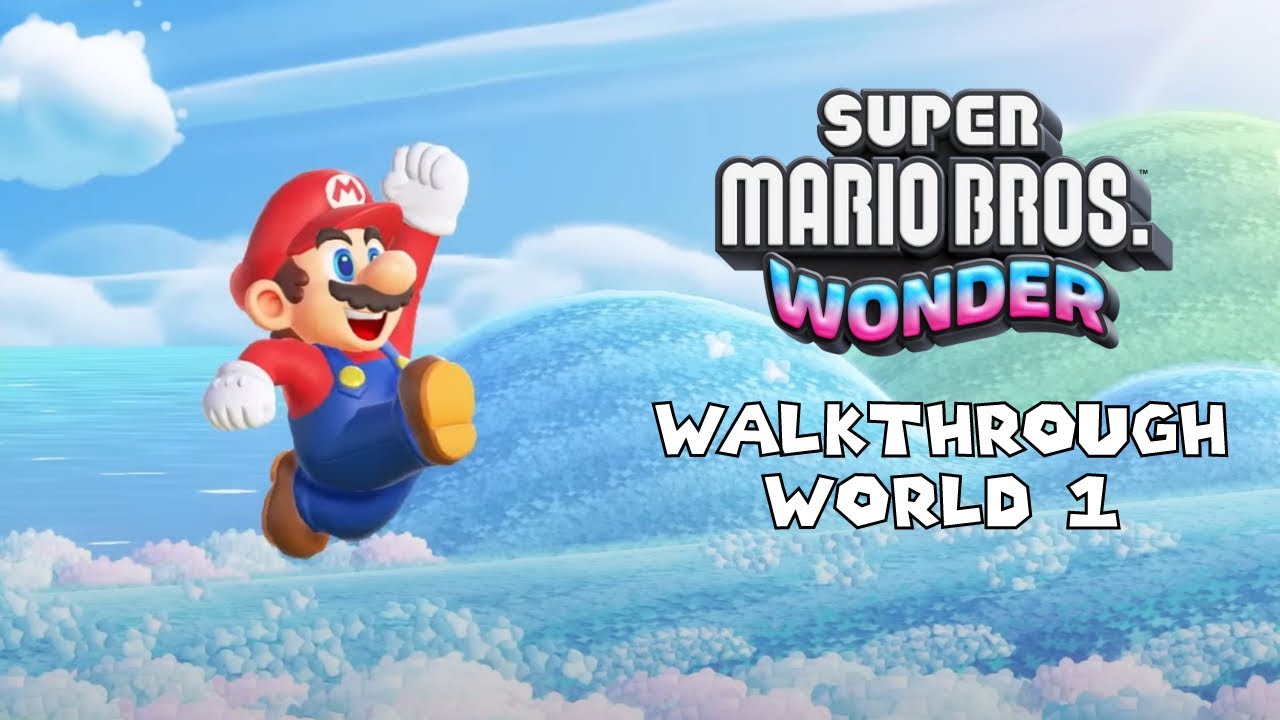 Super Mario Bros. Wonder - World 1 Walkthrough - YouTube