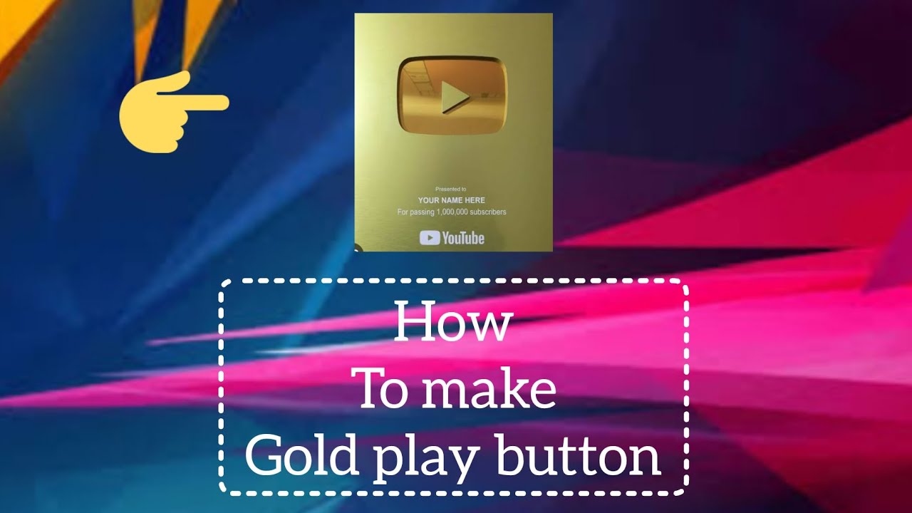 golden play button - YouTube