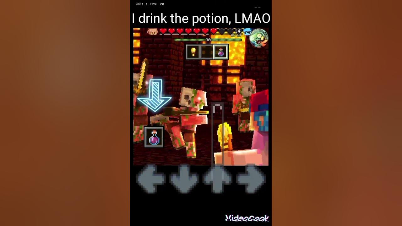 What happens if you drink this potion in FNF MOB MOD - YouTube
