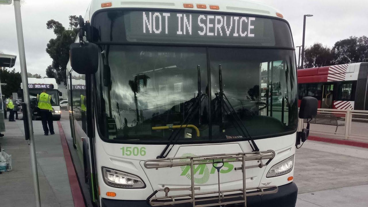 SDMTS New Flyer 2019 XE40 1506 on route 929 - YouTube