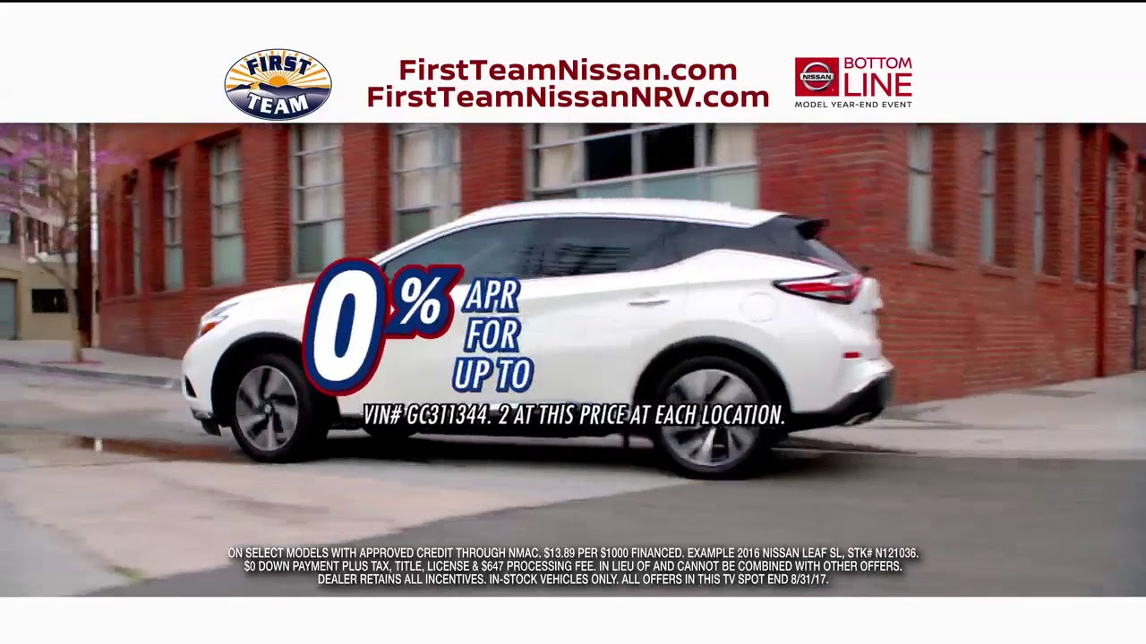 First Team Nissan Pre Labor Day - YouTube