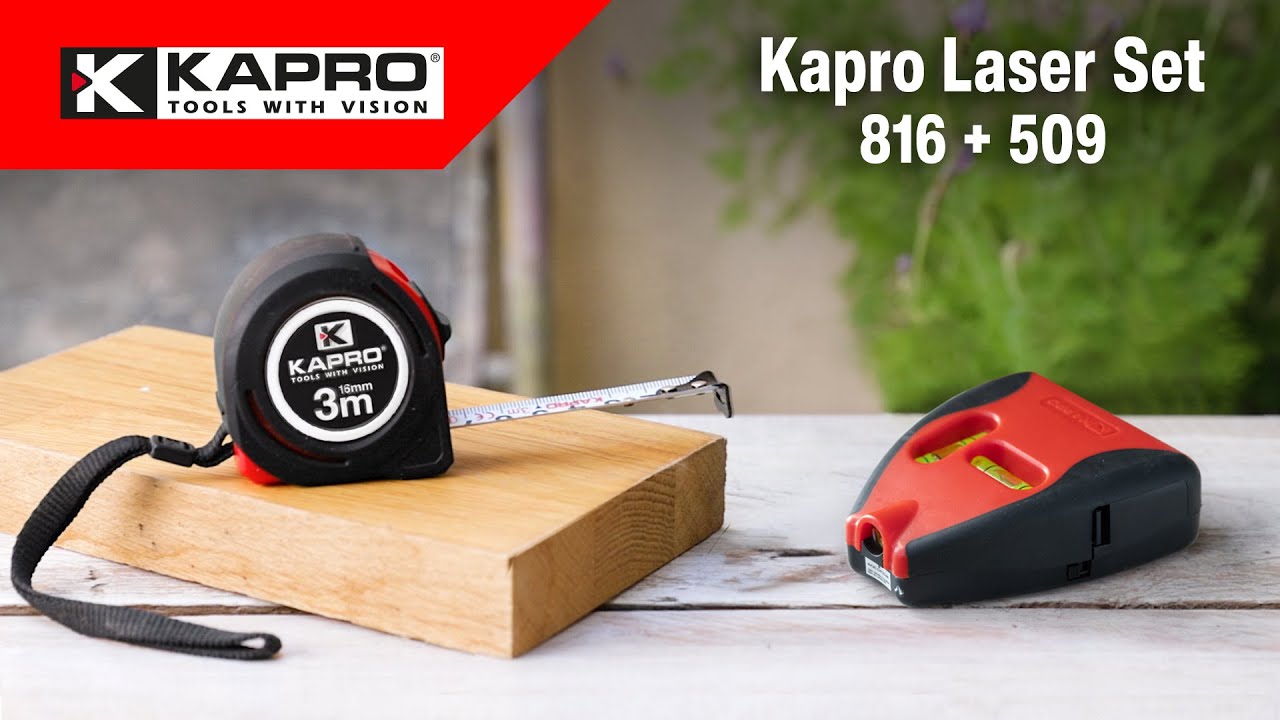 Kapro DIY SET Line Laser 816 and 509 - YouTube
