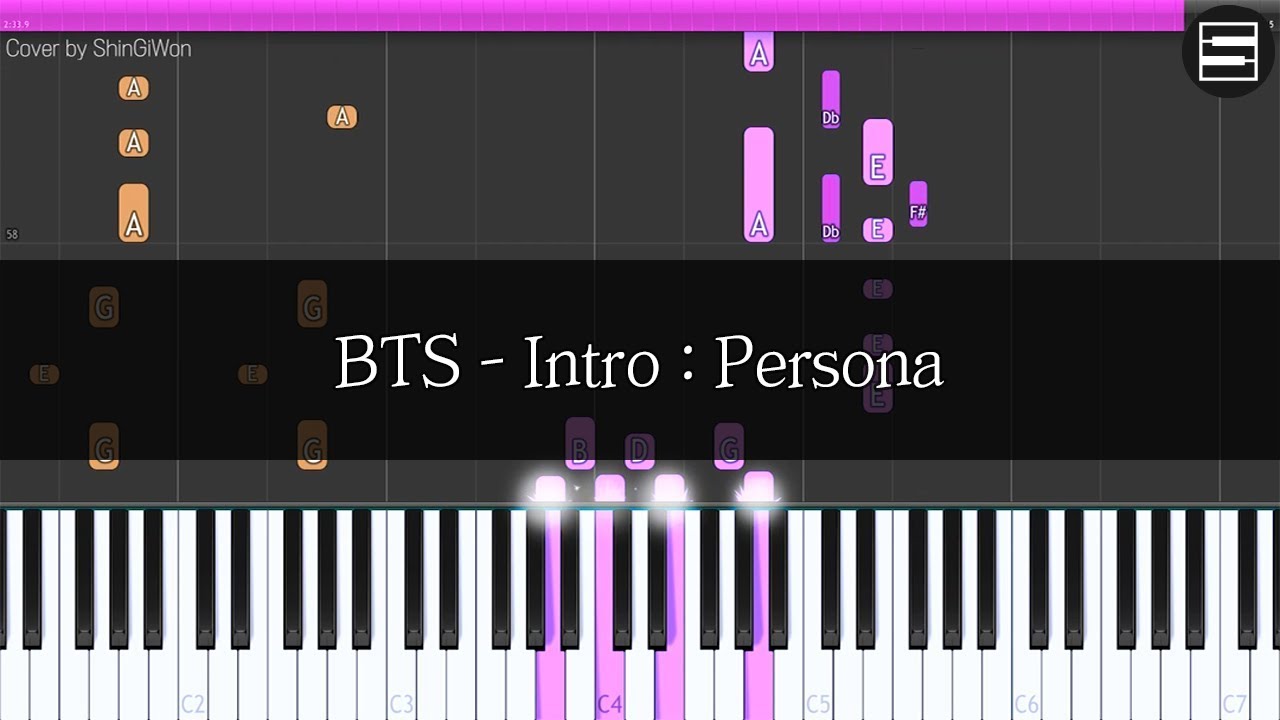 방탄소년단 (BTS) - Intro : Persona | BTS MAP OF THE SOUL-PERSONA 피아노 연주곡집 ...