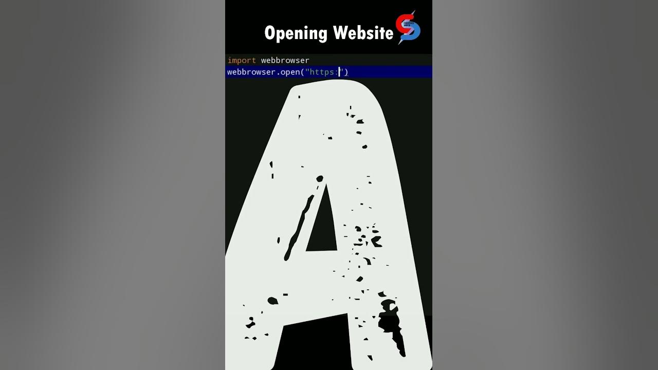 Trick 2 Opening Website Using Python Programming Coding Python Pythonprogramming Youtube 1006