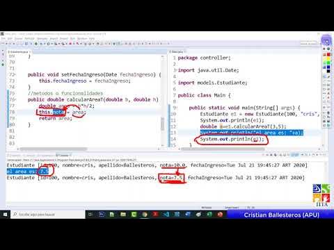 Clases y métodos return en JAVA Ej calcular Área triangulo PARTE 3/3 ...