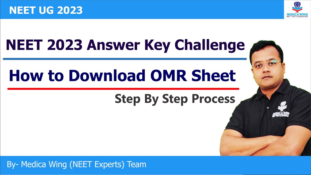 NEET 2023 OMR and official Answer key download | How to challange NEET ...