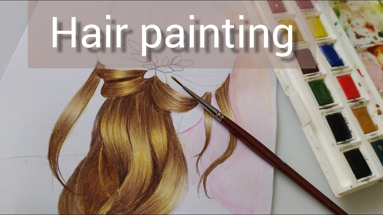 how to draw |REALISTIC HAIR | tutorial for beginners - YouTube