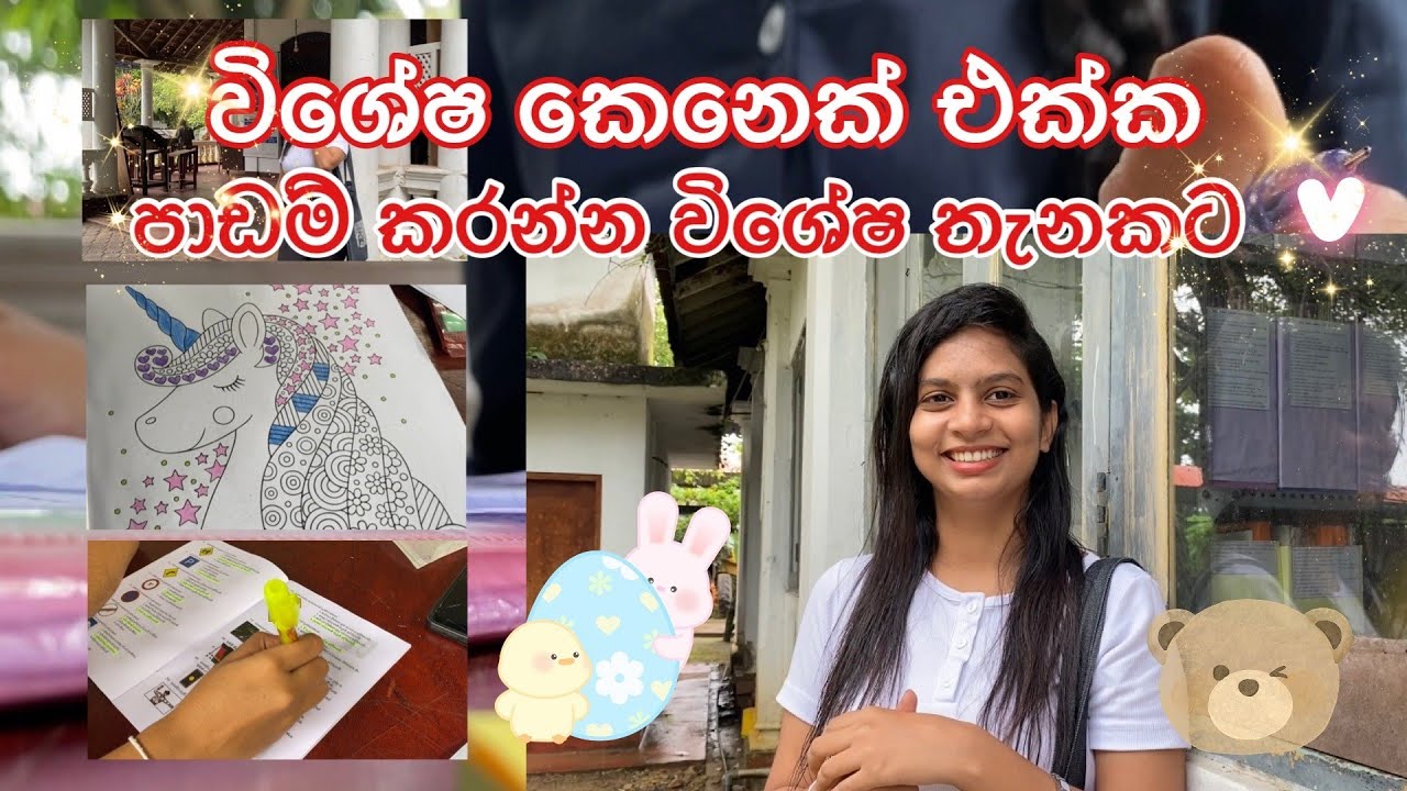 විශේෂ කෙනෙක් හම්බ උනා 🙈🙊 | Library එකේ පාඩම් කරමු 🥳 | Study vlog | # ...