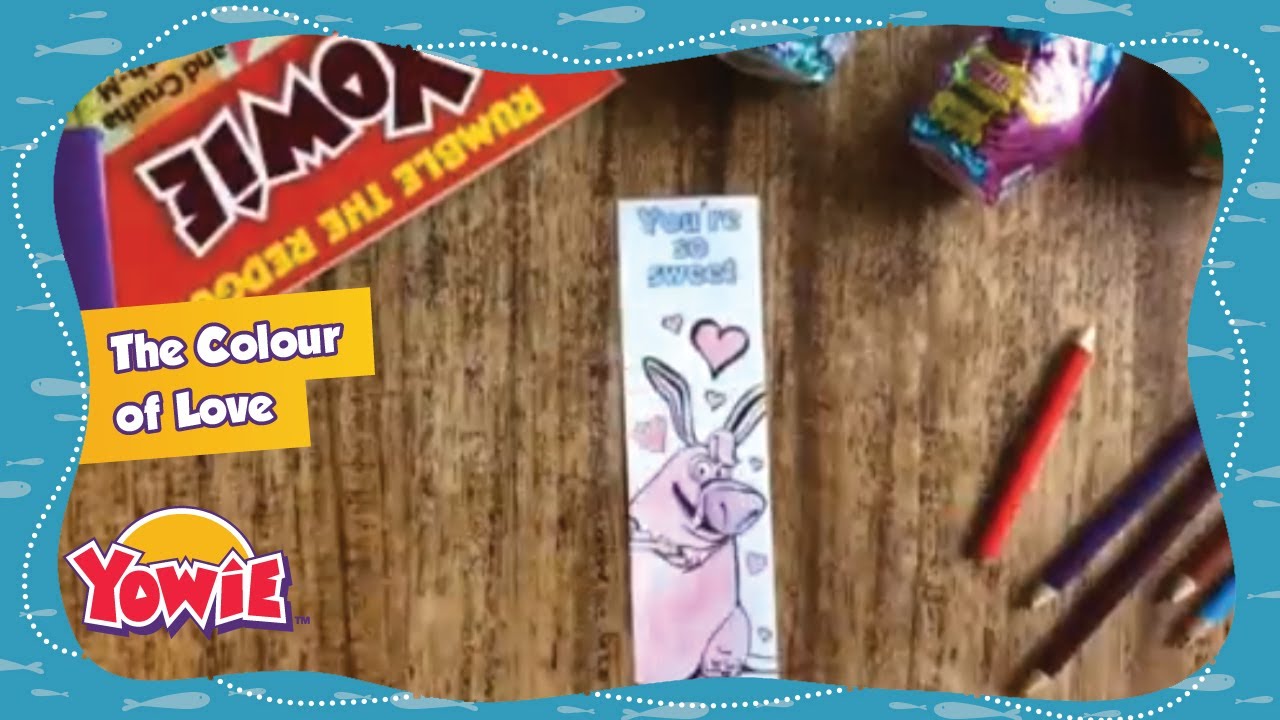 The Colour of Love with Yowie Colouring In Fun - YouTube