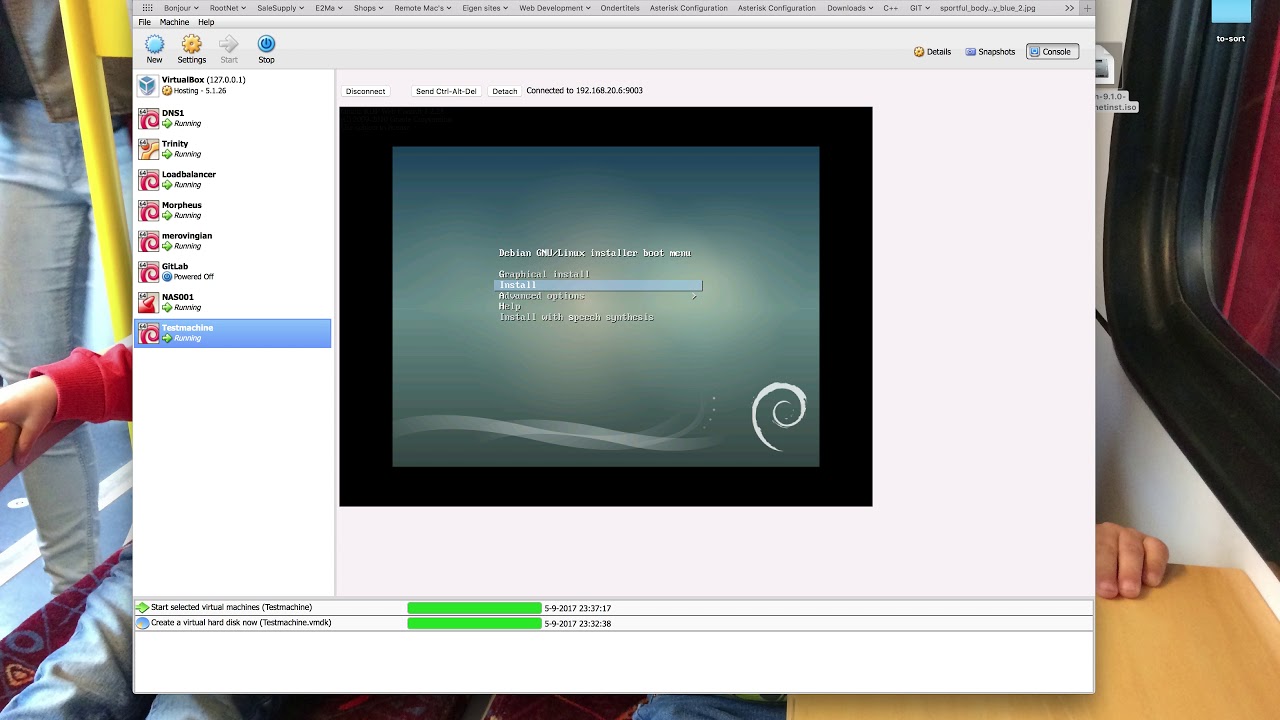Virtualbox headless - VM aanmaken en installeren - YouTube
