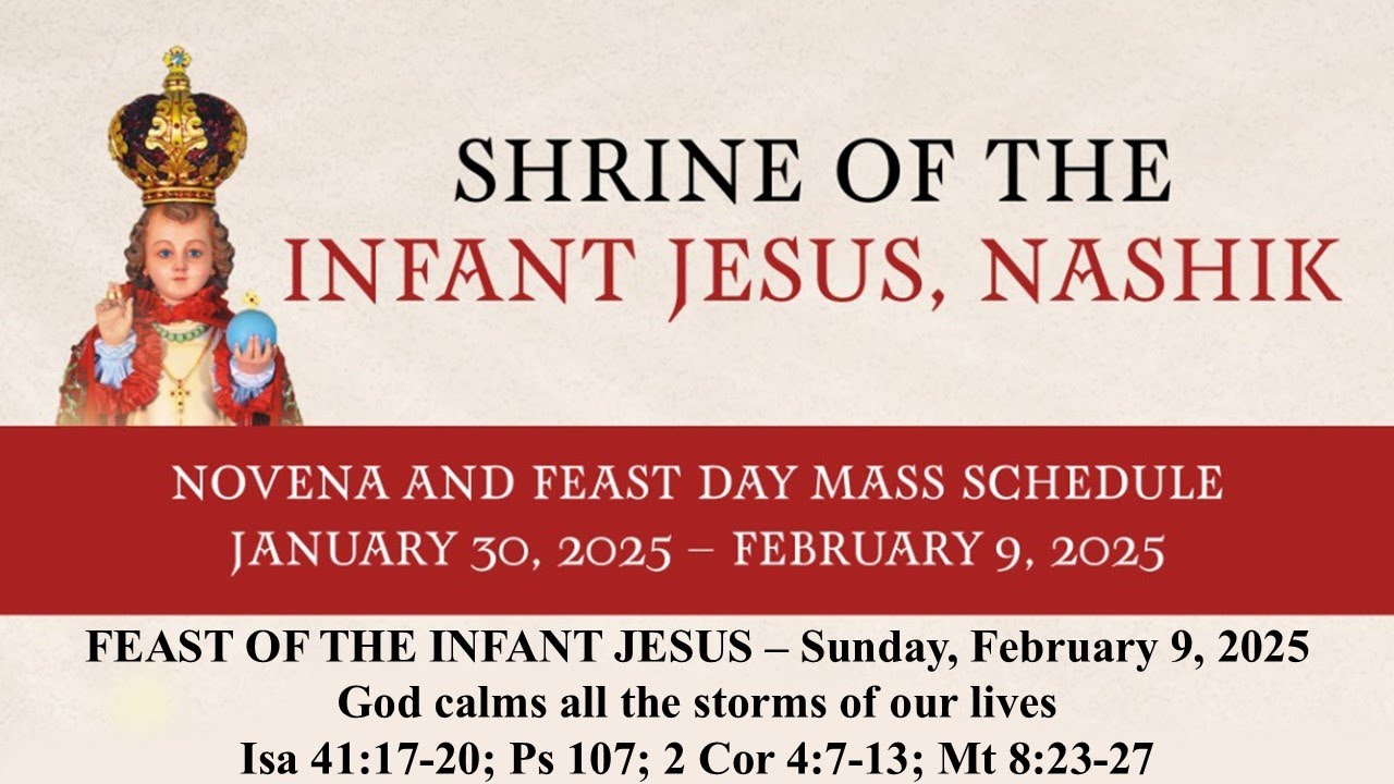 Sunday Feast Day || English Mass & Novena || 9 February 2025 || Infant ...