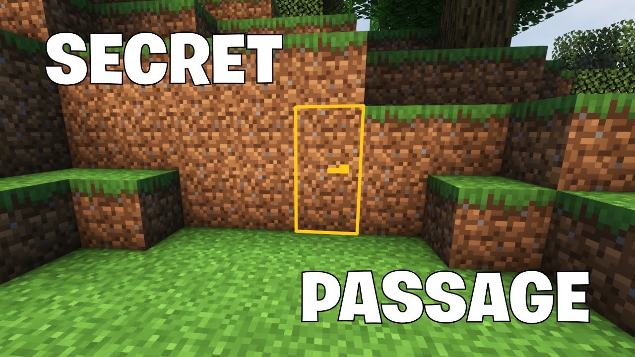 3 secret passages in minecraft #minecraft - YouTube