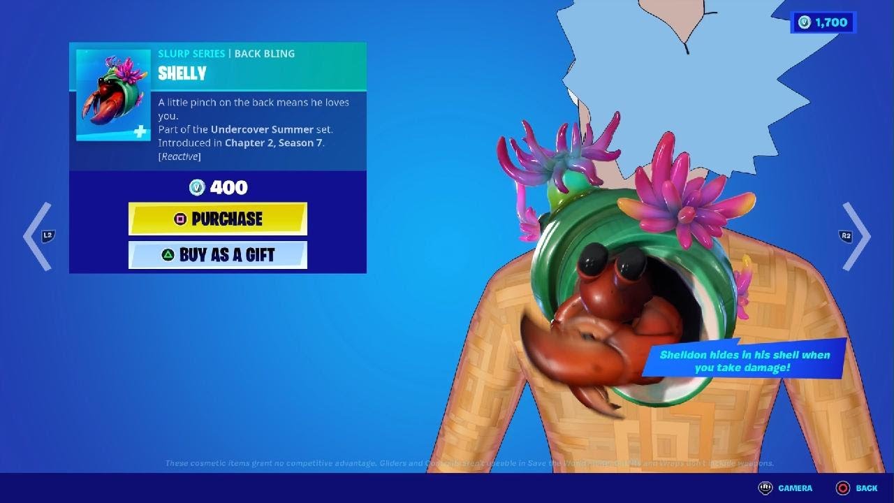 New Shelly Back Bling REACTIVE BACK BLING ! Fortnite - YouTube