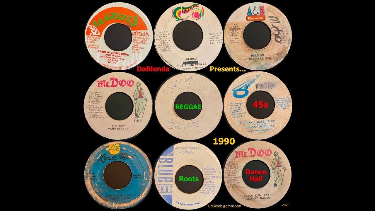 DaBlenda Presents Reggae 45s 1990 - YouTube