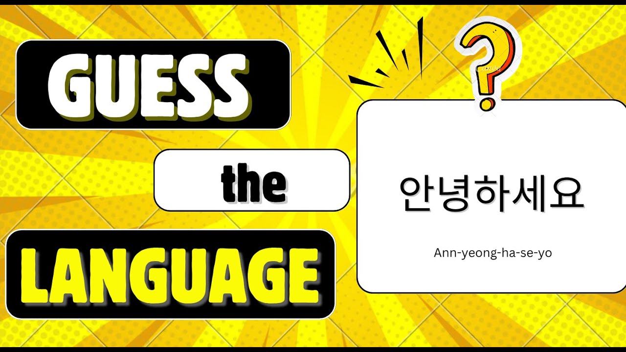 GUESS THE LANGUAGE .🤔 #guessinggame - YouTube