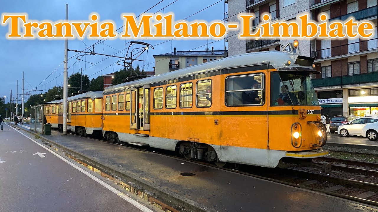 Ultimi arrivi e partenze Da Comasina (Tranvia Milano-Limbiate) - YouTube