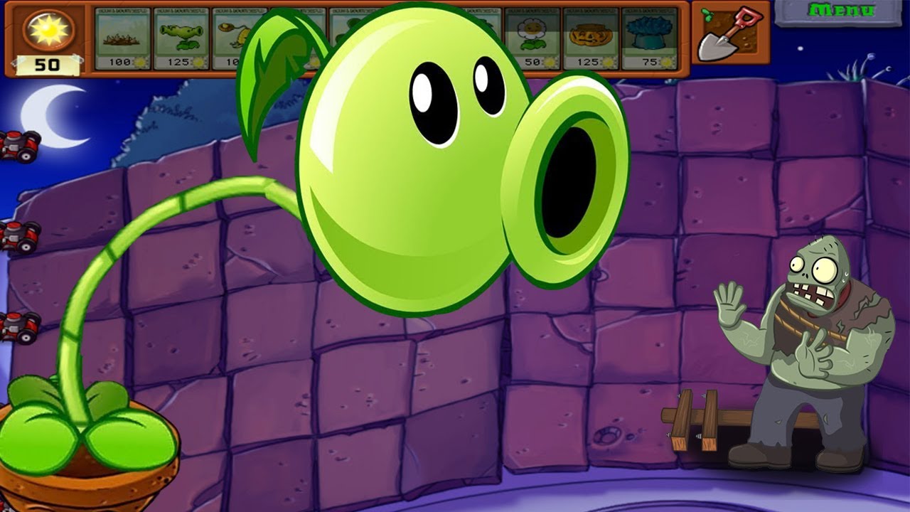 Best strategy Plants vs Zombies I PVZ1 Hack _ Super Peashooter ...
