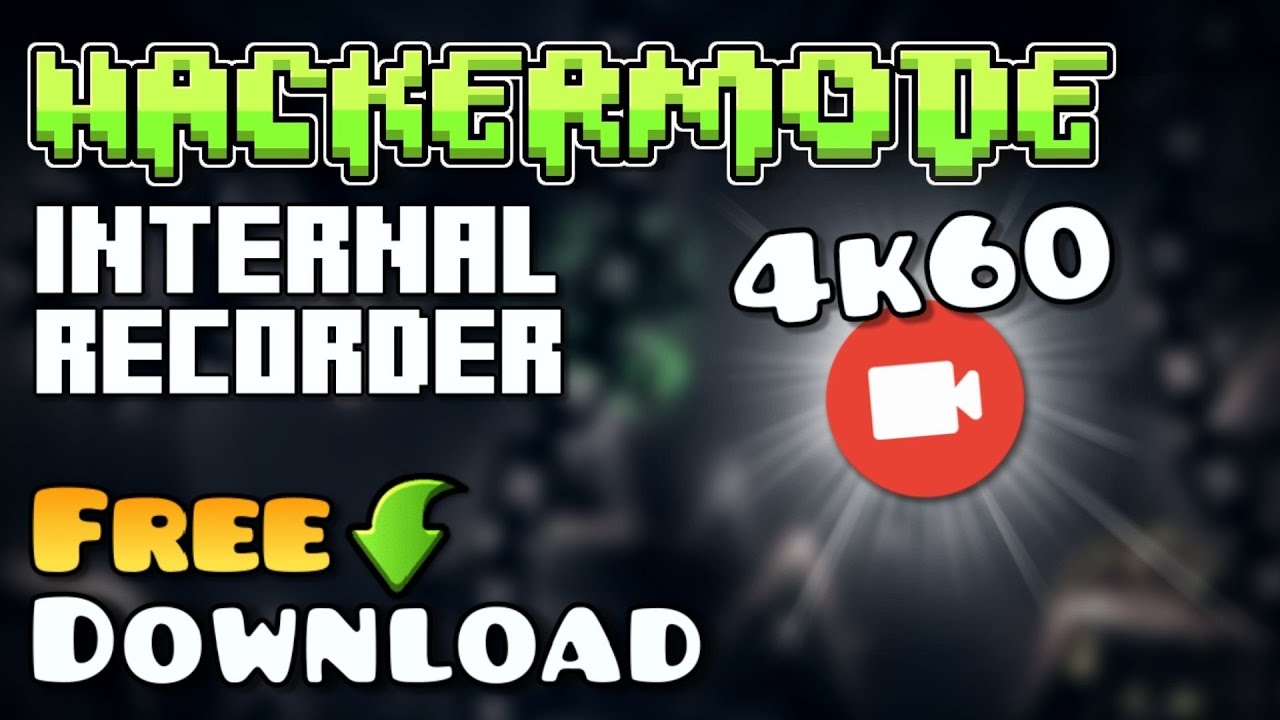 Internal Recorder! BEST FREE MOD MENU DOWNLOAD | GD Hackermode v33.0 ...