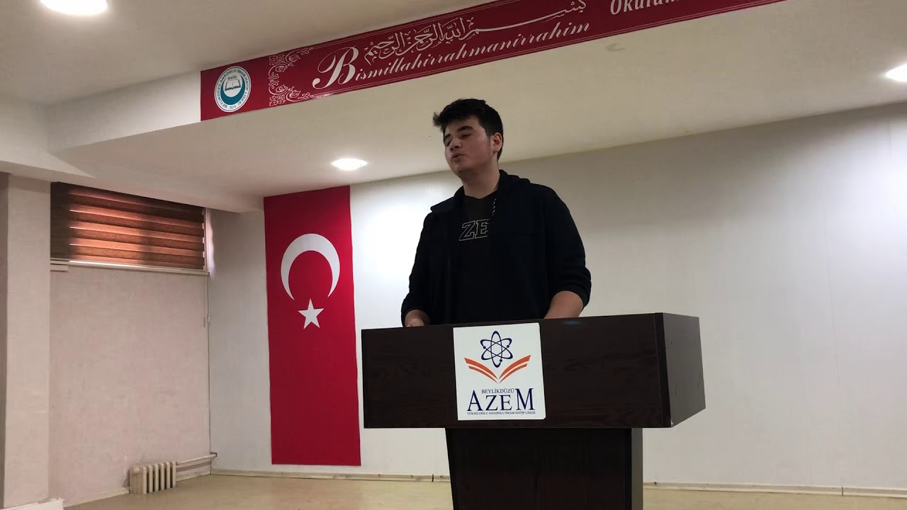 Bayrak şiiri - Furkan Enes Çetin - YouTube