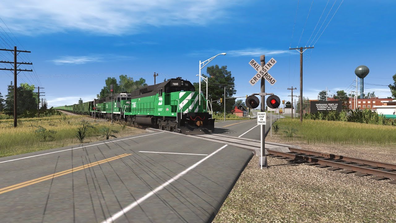 TRS22: BN SD40-2s Lead a BN Hopper Train through Leadvile Subdivison ...