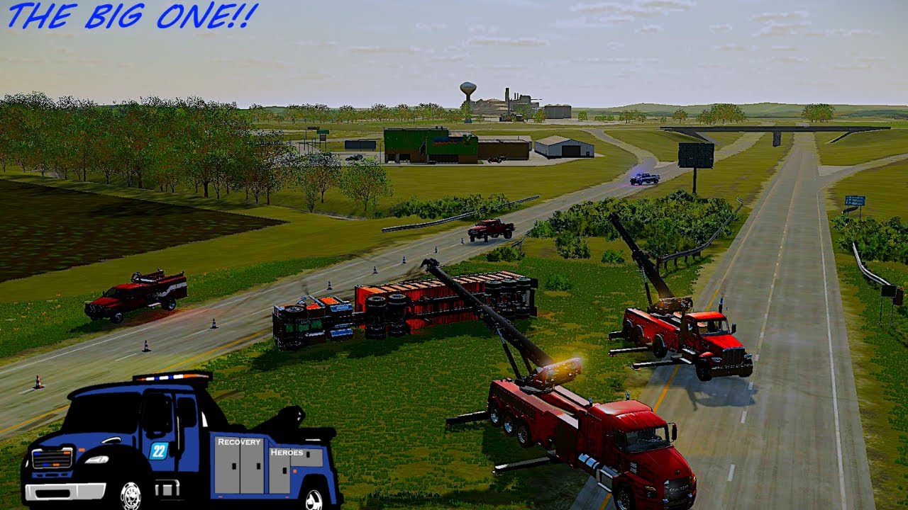 THE BIG ONE! | Multi- Stage Wreck! | FS22 Recovery Heroes - YouTube