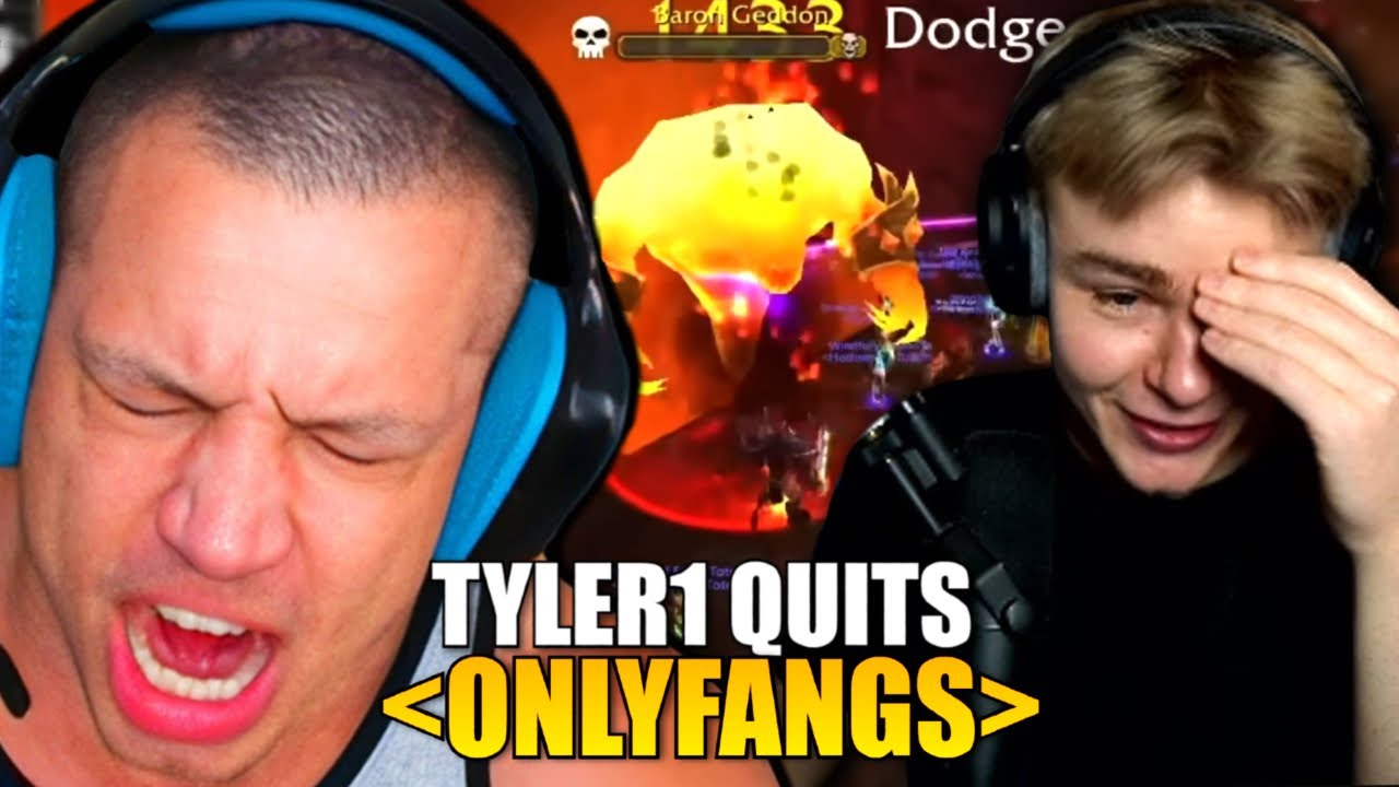 Tyler1 CRASHES Out On OnlyFangs And Quits WoW - YouTube
