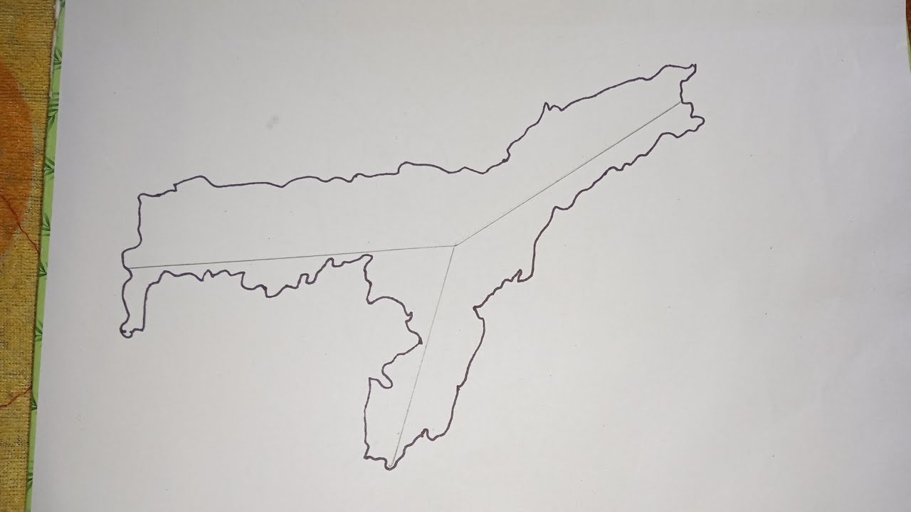 How to draw Assam map. - YouTube