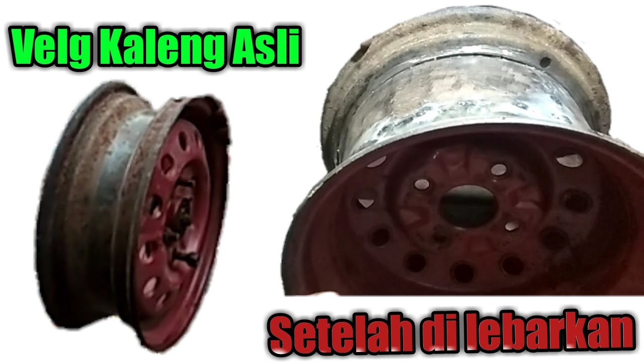 TUTORIAL Cara Melebarkan VELG Kaleng || velg kaleng celong - YouTube