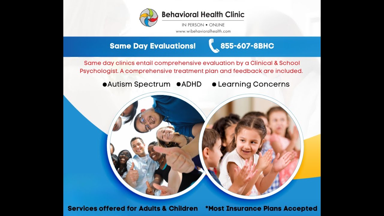 Same Day Assessments for Autism Spectrum, ADHD and Learning Concerns ...