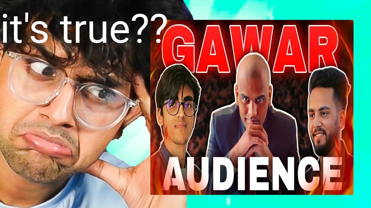 Rachitroo reacts to gawar gaming audience of india - YouTube