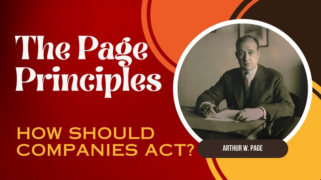 The 7 PR Principles by Arthur W. Page - YouTube
